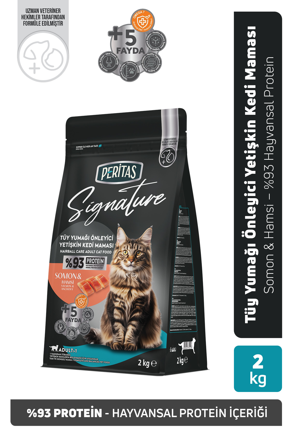 PERİTAS Signature Somonlu Yetişkin Kedi Maması 2 Kg - Fiyatı, Yorumları
