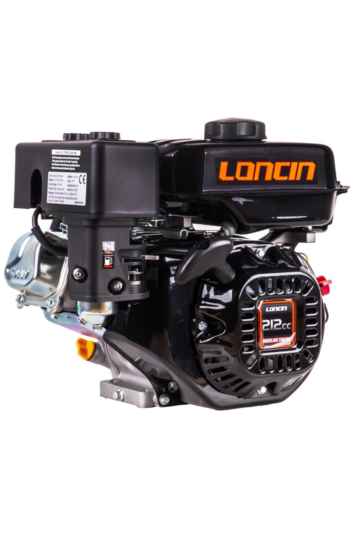 Loncin LC170F-A76 EUR5 BENZİNLİ MOTOR 7HP Freze Tip Ø25mm - Fiyatı ...