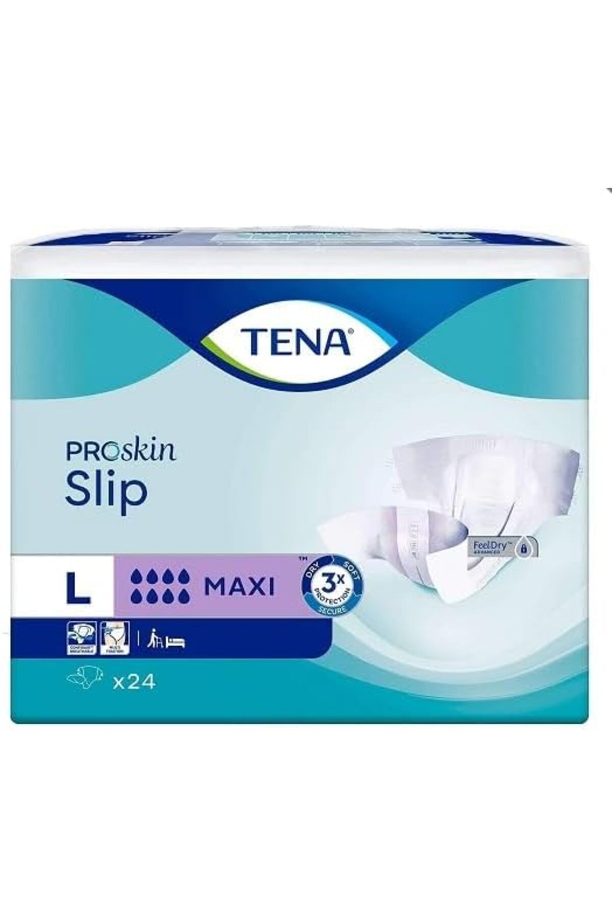 Hepta Collection TENA-8 Damla Belbantlı Large 24 Adet Hasta Bezi ...