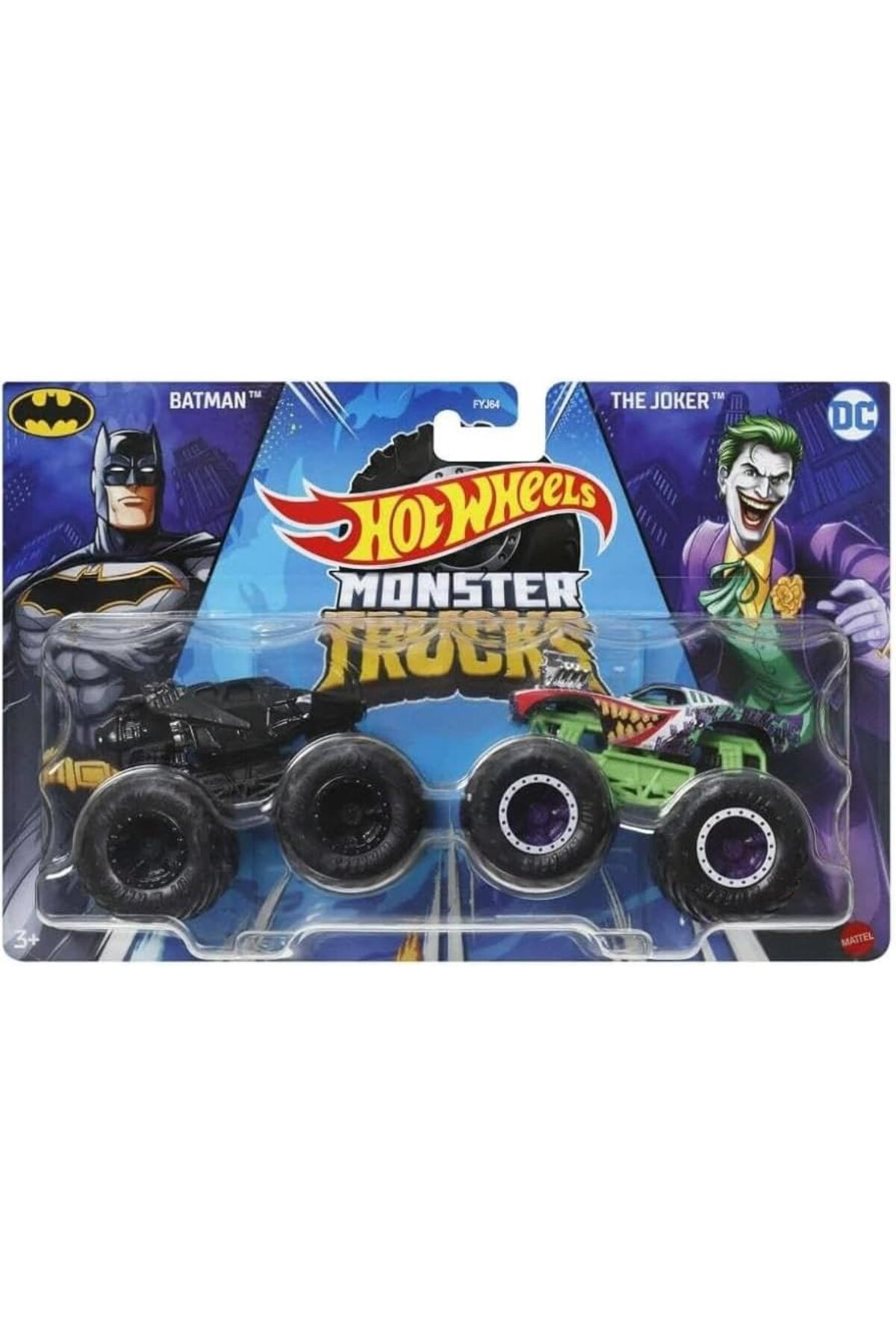 Hepta Collection Monster Trucks 1:64 Güçlü İkili Arabalar BATMAN THE ...