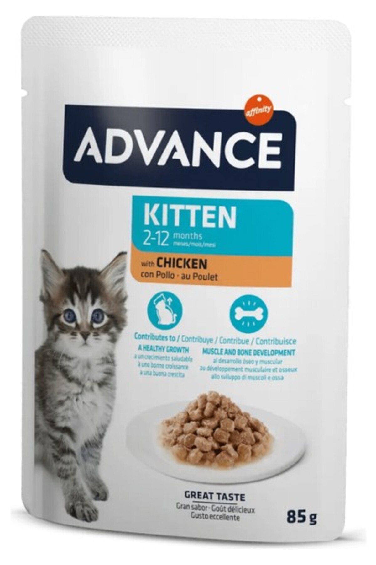 Advance Cat Kıtten Tavuklu Pouch Yavru Kedi Yaş Maması 85 gr - Fiyatı ...