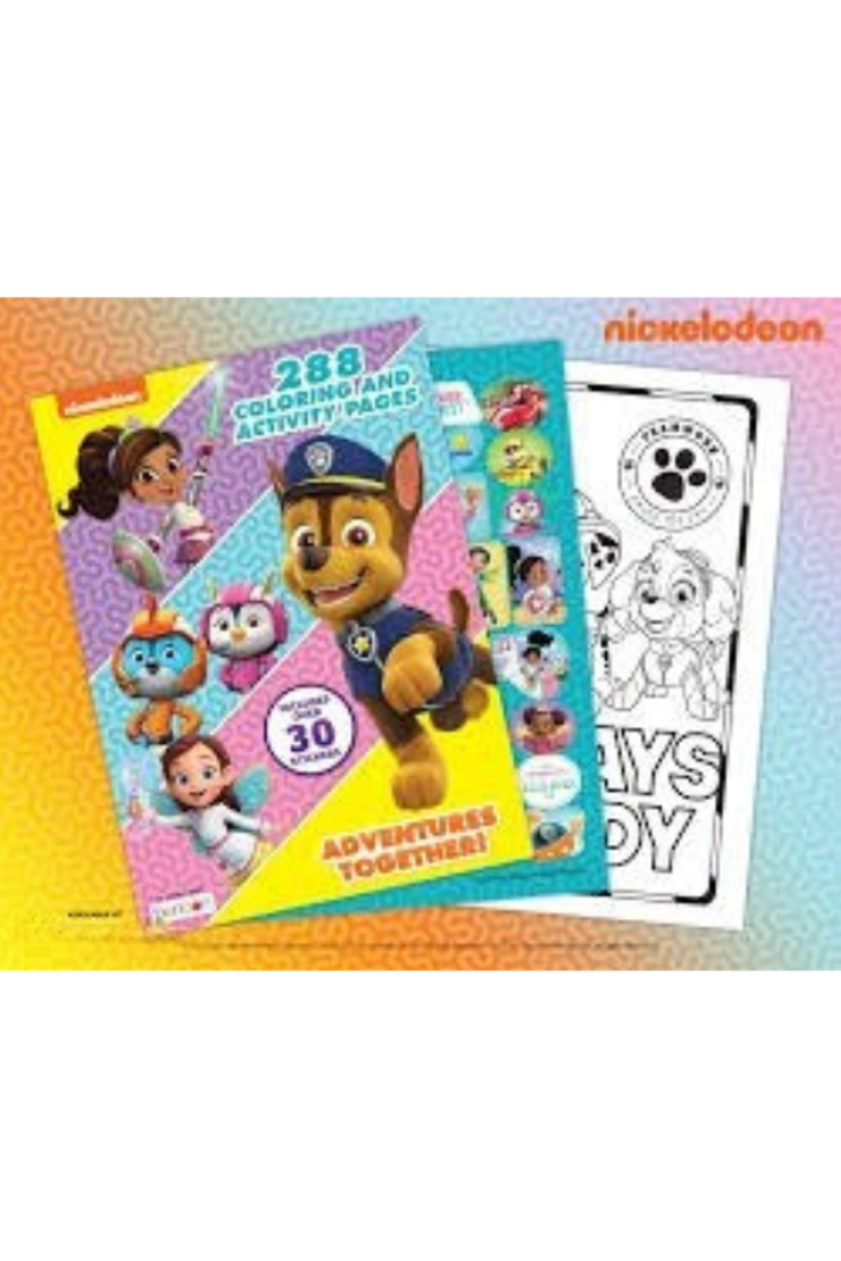 Bendon Nickelodeon 288 Coloring & Activity Pages Book, Bonus 30 ...