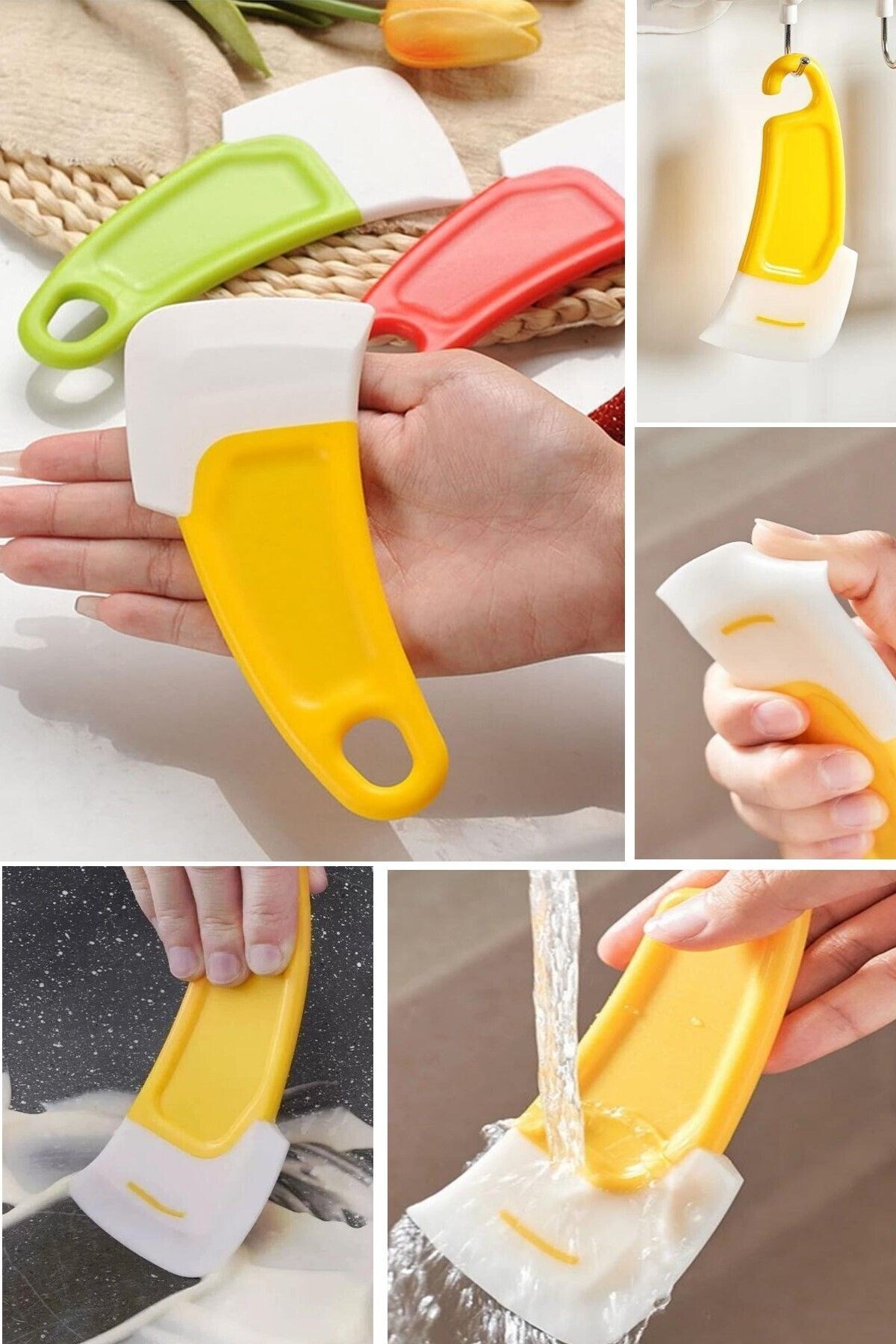 Kiesa Silikon Uçlu Kazıyıcı Spatula | Kek ve Tatlı Spatulası | Tepsi ve ...