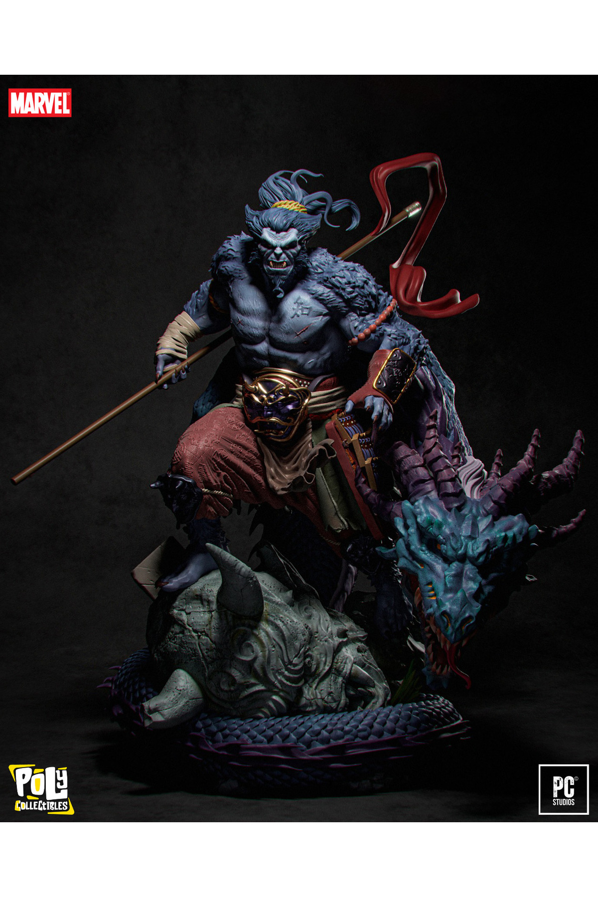 Poly Collectibles Beast Samurai – Marvel Premium Collectibles Figure ...