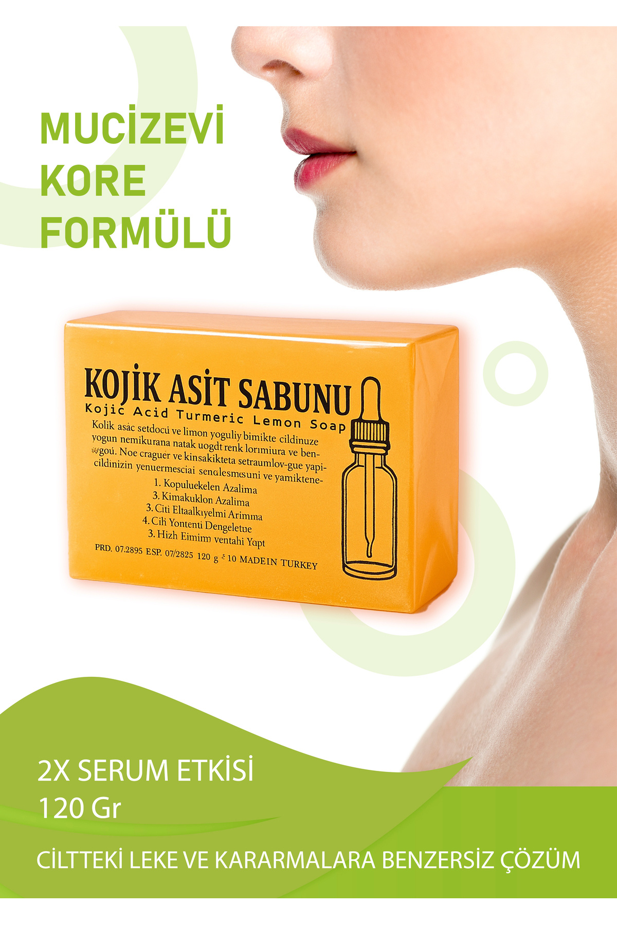 Klenas A+ Kojik Asit Sabunu, Zerdeçal, Limon Kabuğu Kojic Asit Etkisi ...