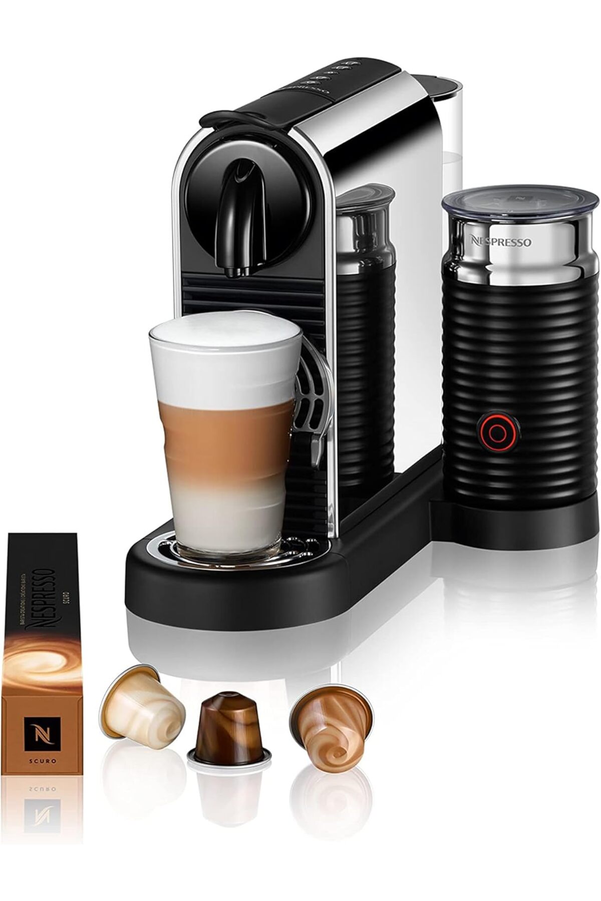 Hepta Collection Nespresso D145 Citiz Platinum Kahve Makinesi ve Süt ...