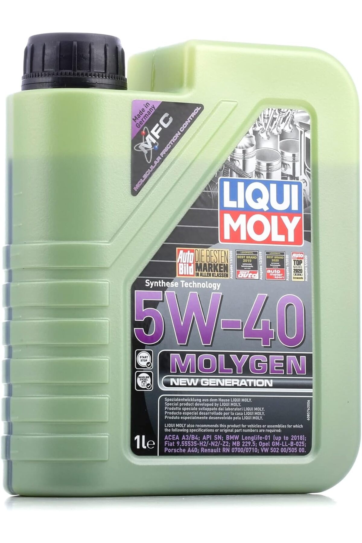 Liqui Moly Liqui Moly Molygen 5W40 New Generation Engine Oil 1 Litre ...