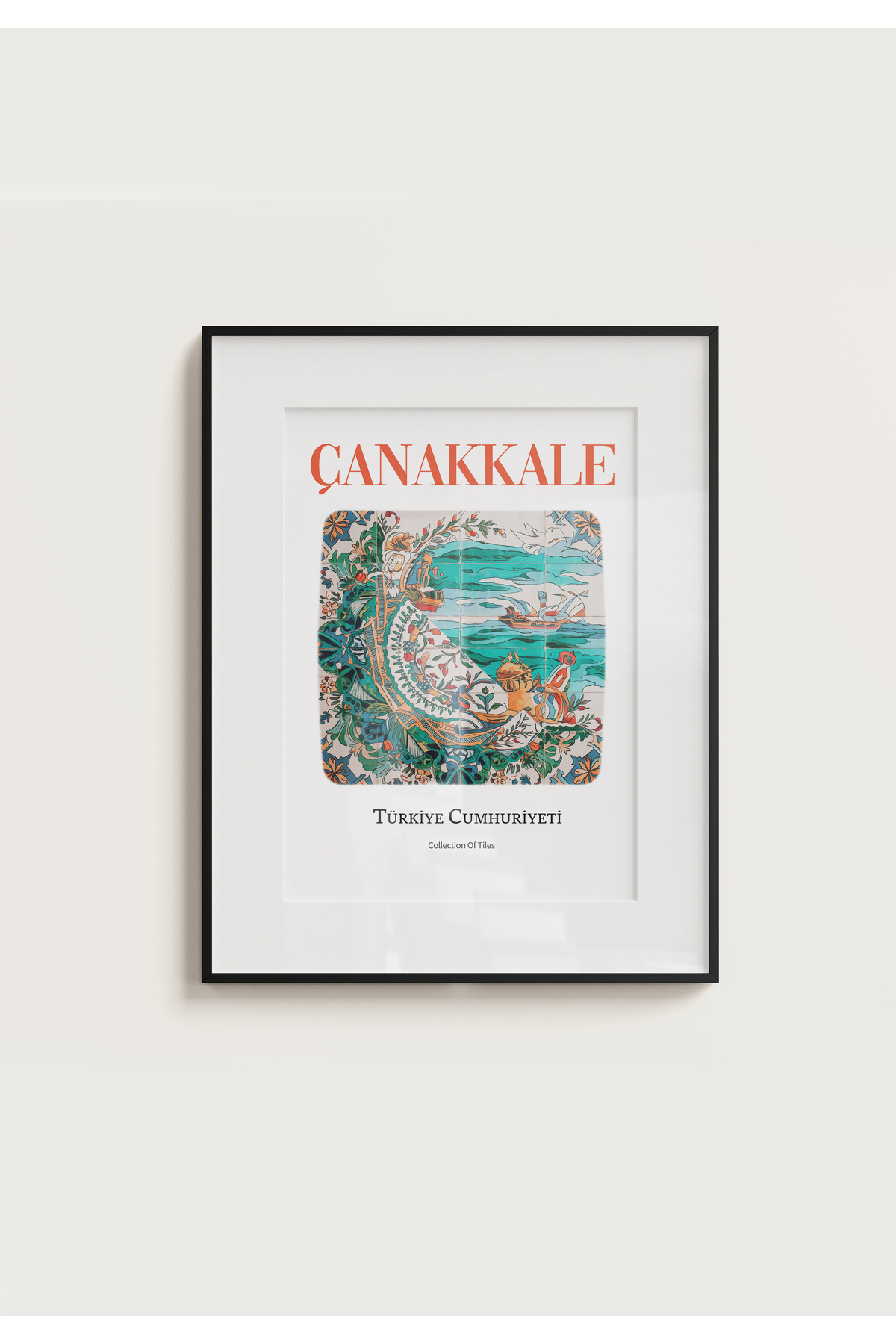 POSTER ÇANAKKALE Çini Görünümlü Çerçevesiz - Fiyatı, Yorumları