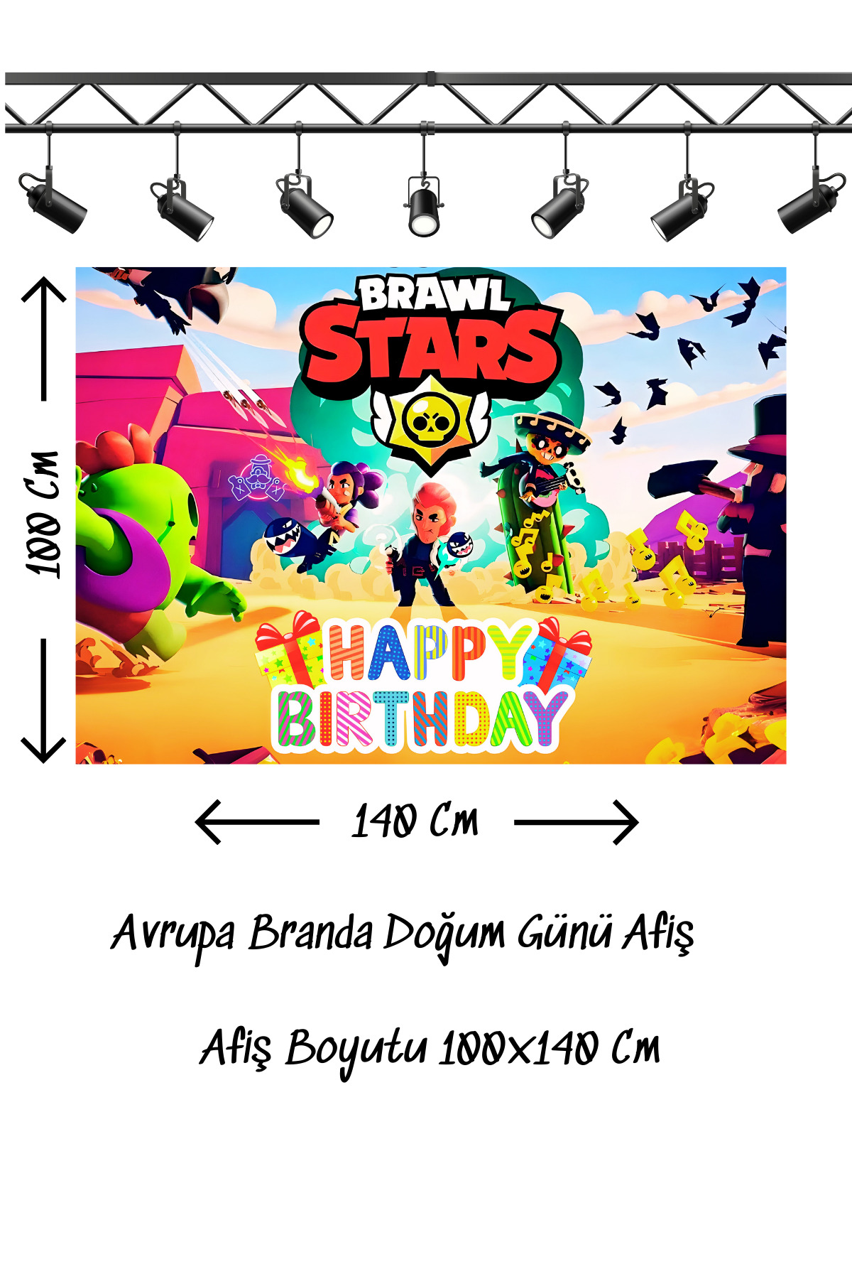 snowparty Brawl Stars Temalı Doğum Günü Afişi - Fiyatı, Yorumları