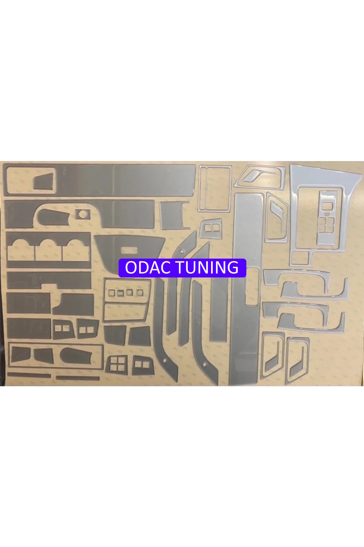 ODAC TUNING Fiat Tempra Tipo Maun Kaplama Seti Gümüş Gri Renk FULL Set Konsol Kaplama Trim ...