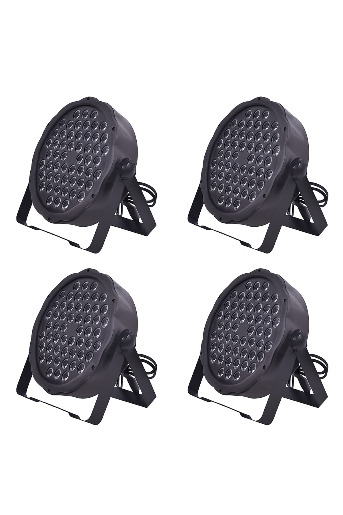 DJ PRO PAR541 54X3 WATT FULL RENKLİ FLAT LED PAR (4LÜ HAZIR PAKET ...