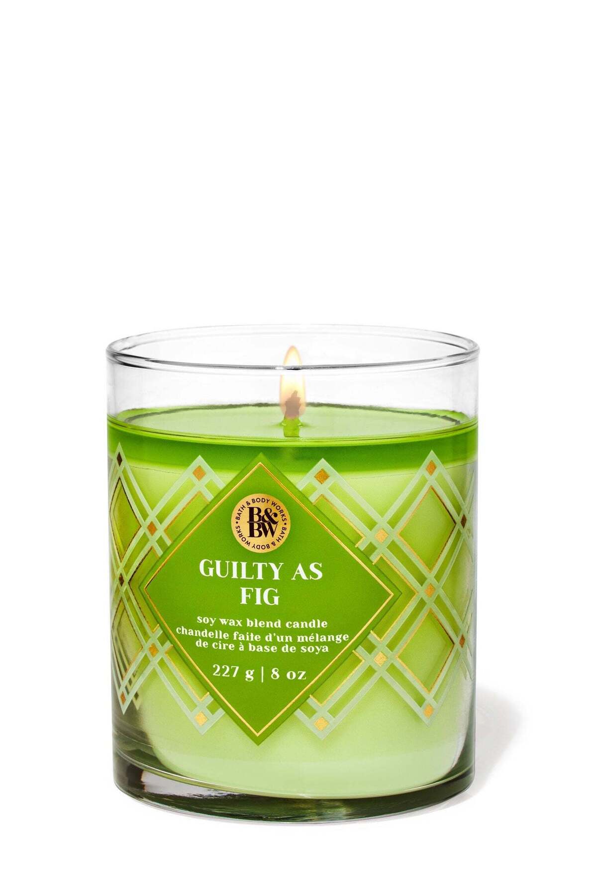 Generic Bath & Body Works Guilty as Fig Single Wick Candle- Trendyol