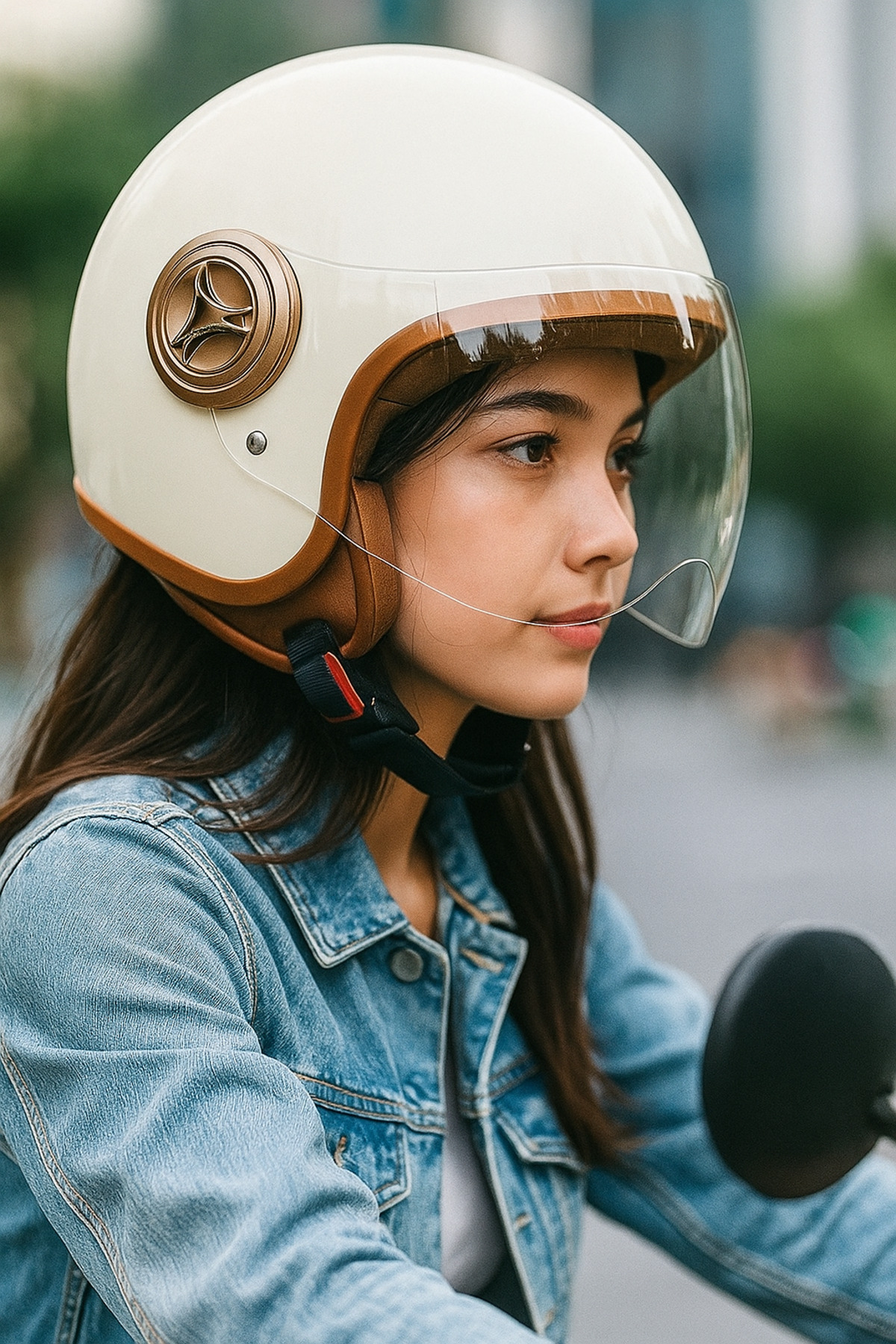 Melis Tansu Beyaz Motosiklet & Scooter Kaskı – 3C Onaylı, Hafif ve ...