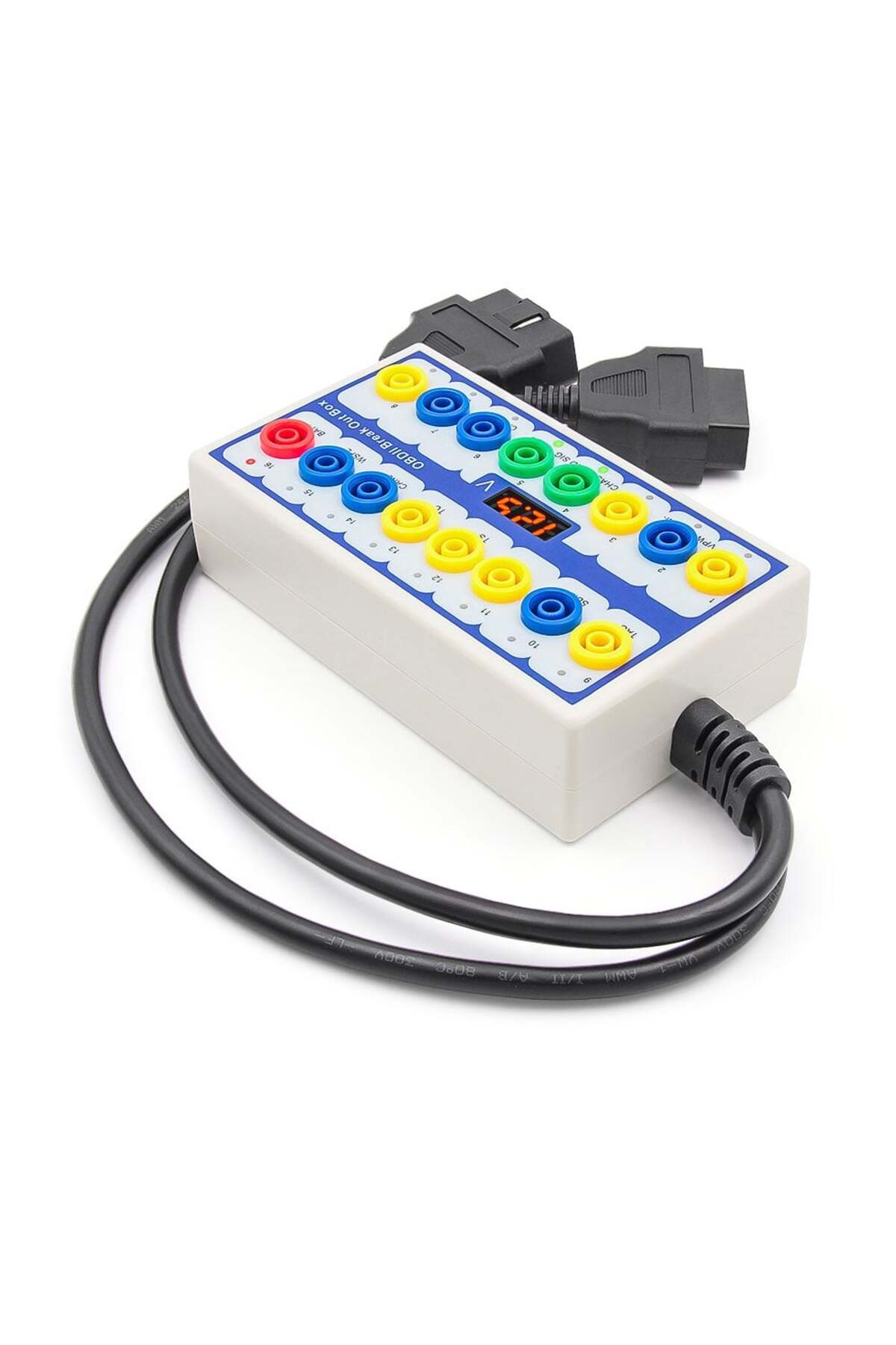 TECHSTAR Δοκιμαστής επικοινωνίας OBDII – OBD2 Breakout Box με δείκτες ...