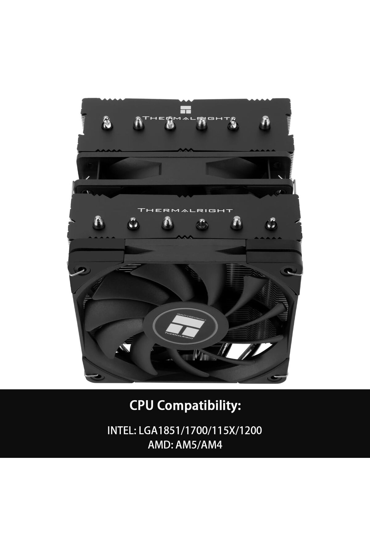 ThermalRight Royal Knight 120 SE CPU Air Cooler, Computer Double Towers Radiator, 6 Heat Pipes ...