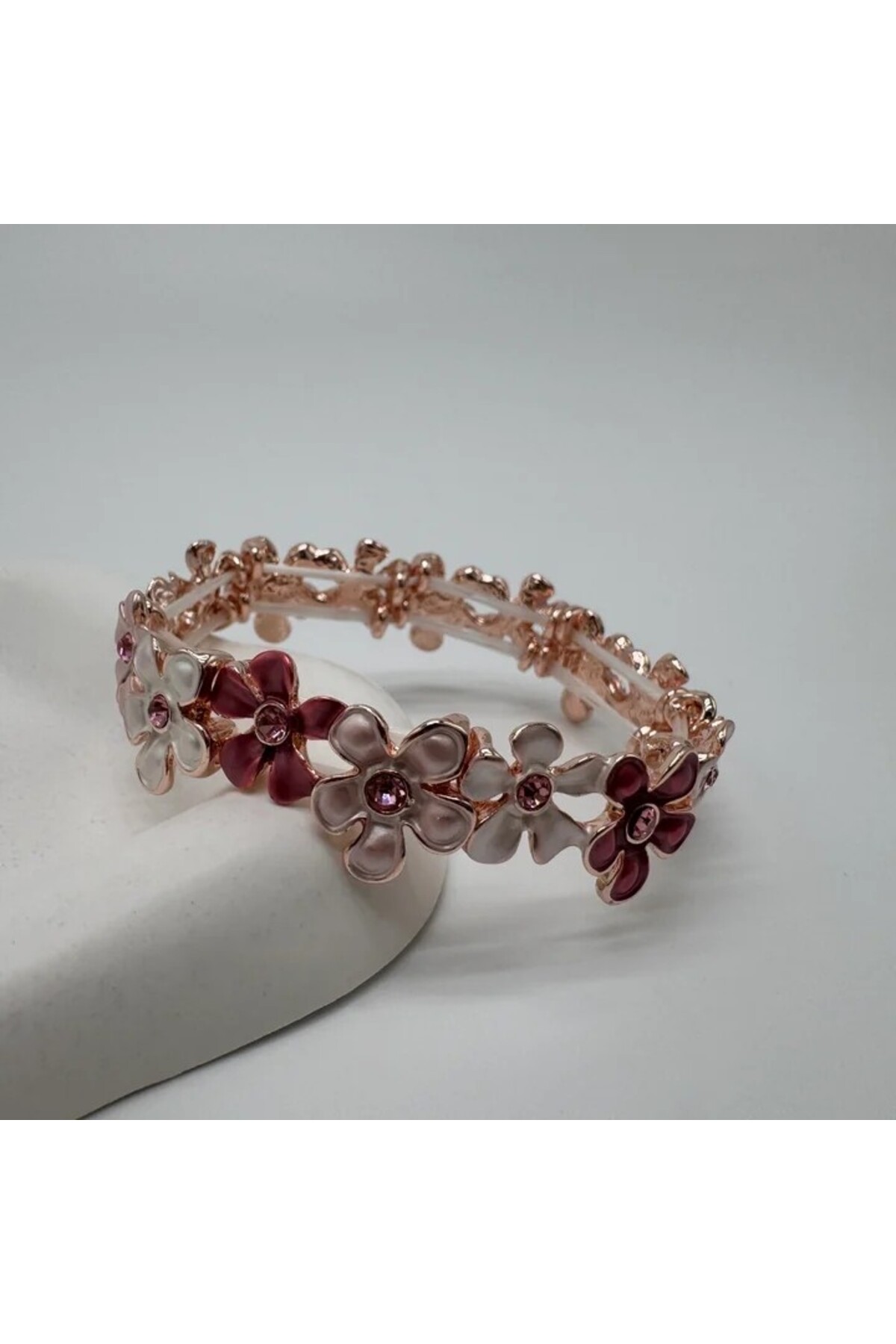 TAKIŞINA Divine Pulse Özel Seri Rose Bloom Kelepçe Bilezik - Rose ...