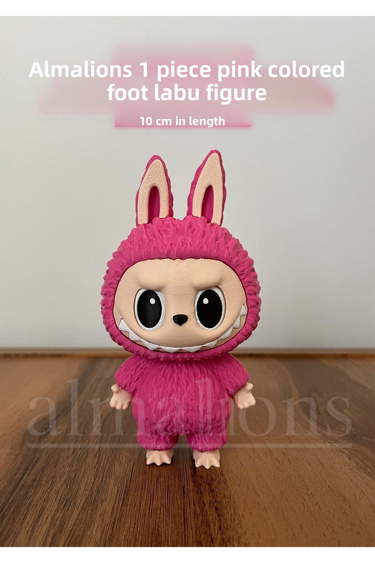 almalions Standing Lafufu Figure in Pink Color - 10 cm - Plastic Figure ...