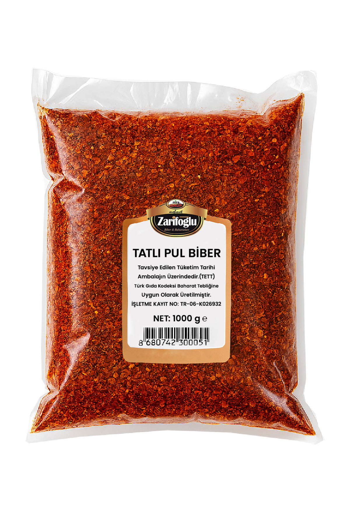 Zarifoğlu Tatlı Pul Biber (ACISIZ) 1kg - Fiyatı, Yorumları