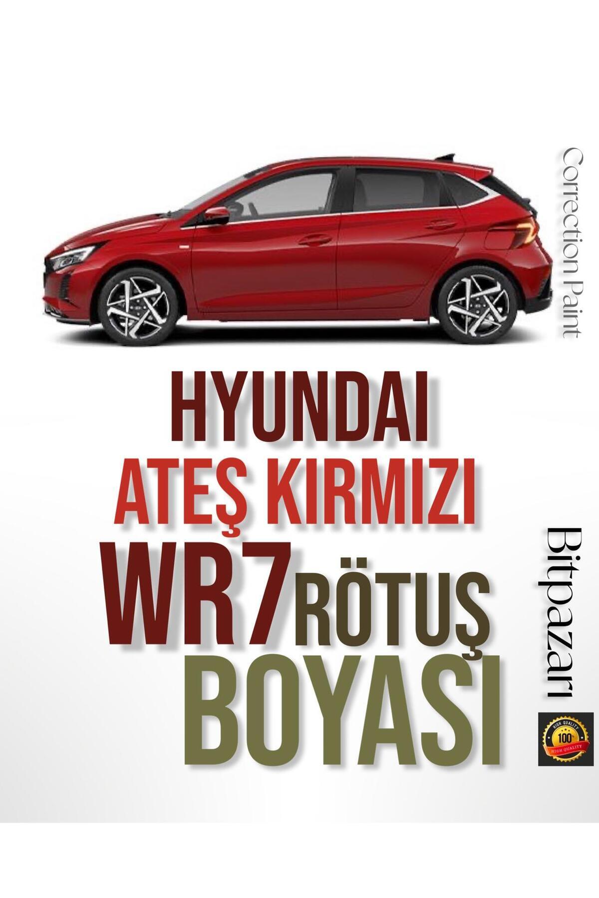 izmir bit pazarı Hyundai i10, i20 WR7 Ateş Kırmızı Rötuş Boyası – 20 ml ...
