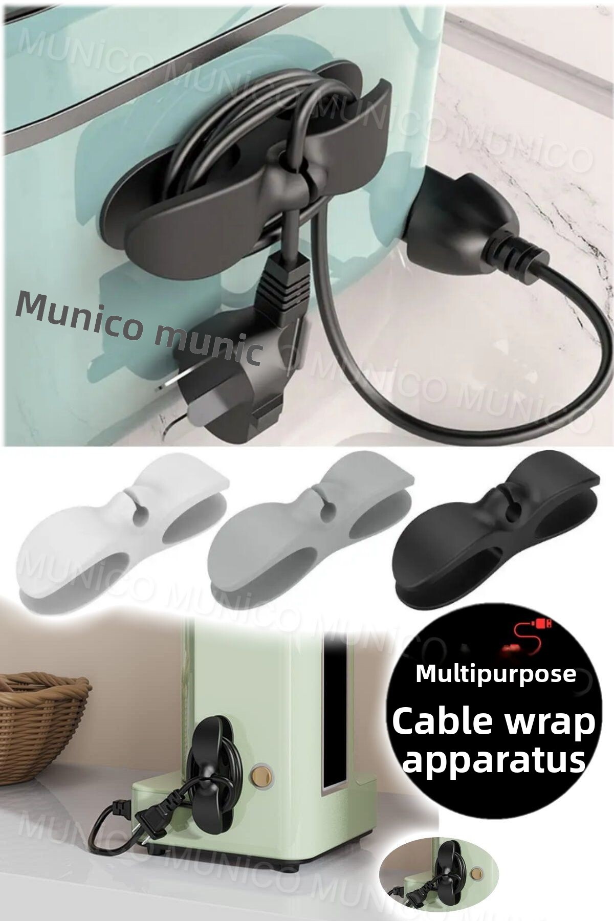 Gaggani Adhesive Cable Collection and Fixing Attachment - All-Purpose ...