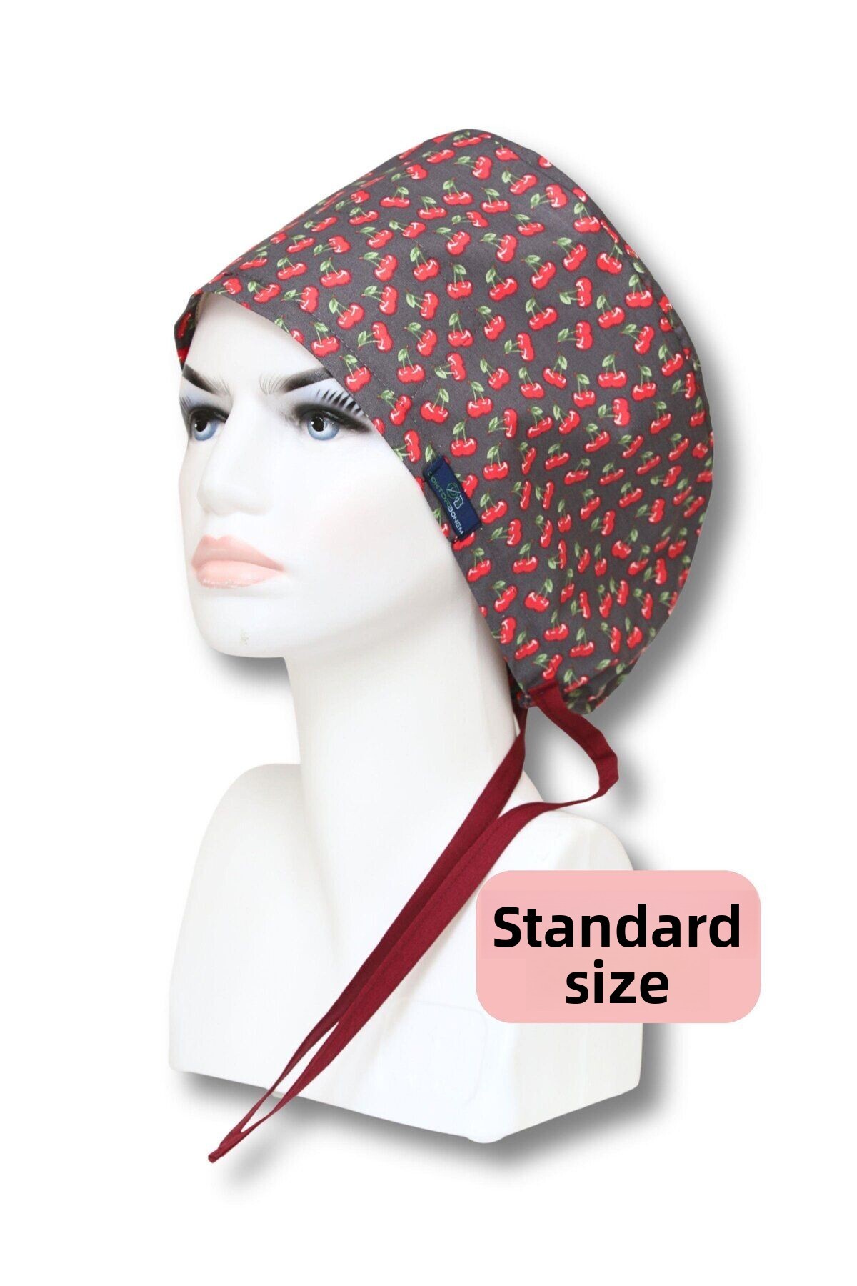 doktorbonem Standard Size Cherry Patterned Smoked Surgical Bonnet ...