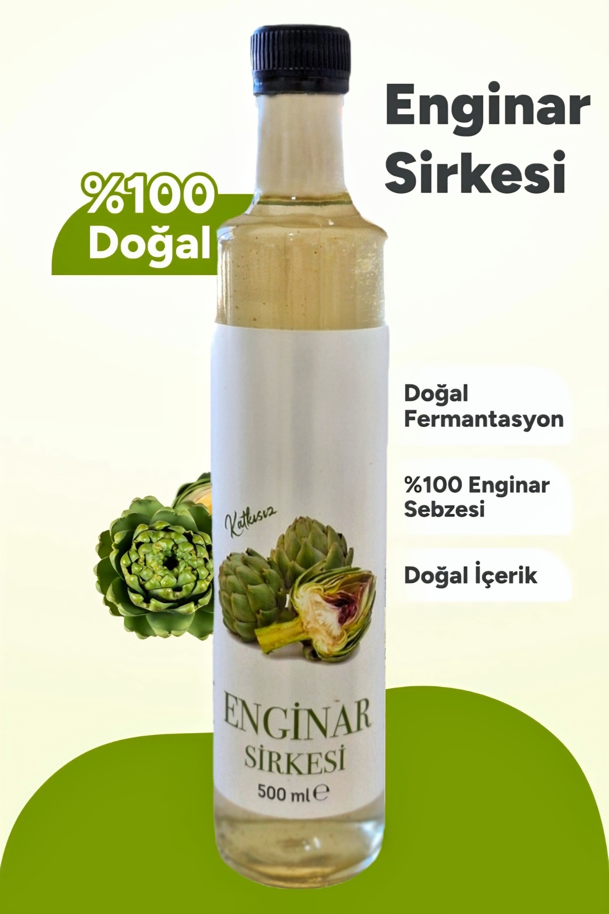 Esorya Doğal Organik Enginar Sirkesi 500 ml - Fiyatı, Yorumları