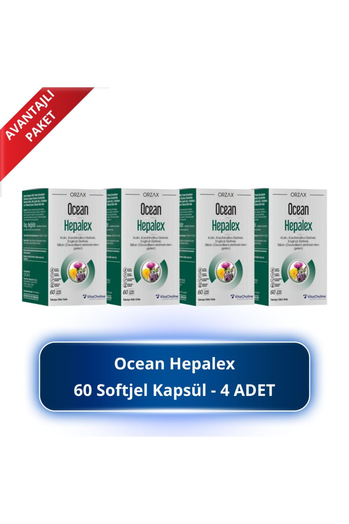 Orzax Ocean Hepalex 60 Softgel Kapsül 4 Adet - Fiyatı, Yorumları