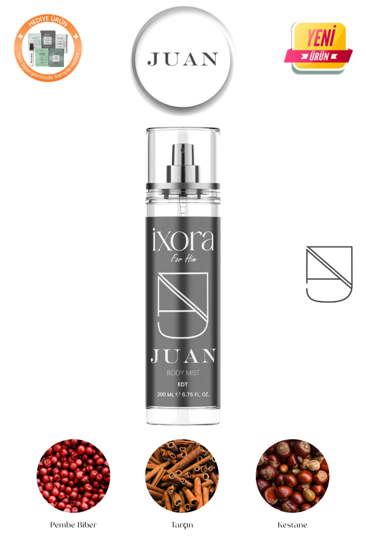Ixora Juan Body Mist Erkek 200 ml - Fiyatı, Yorumları