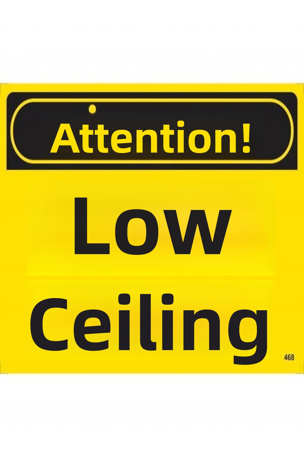 Emek İkaz Levhaları Attention Low Ceiling Warning/Warning Sign- Trendyol