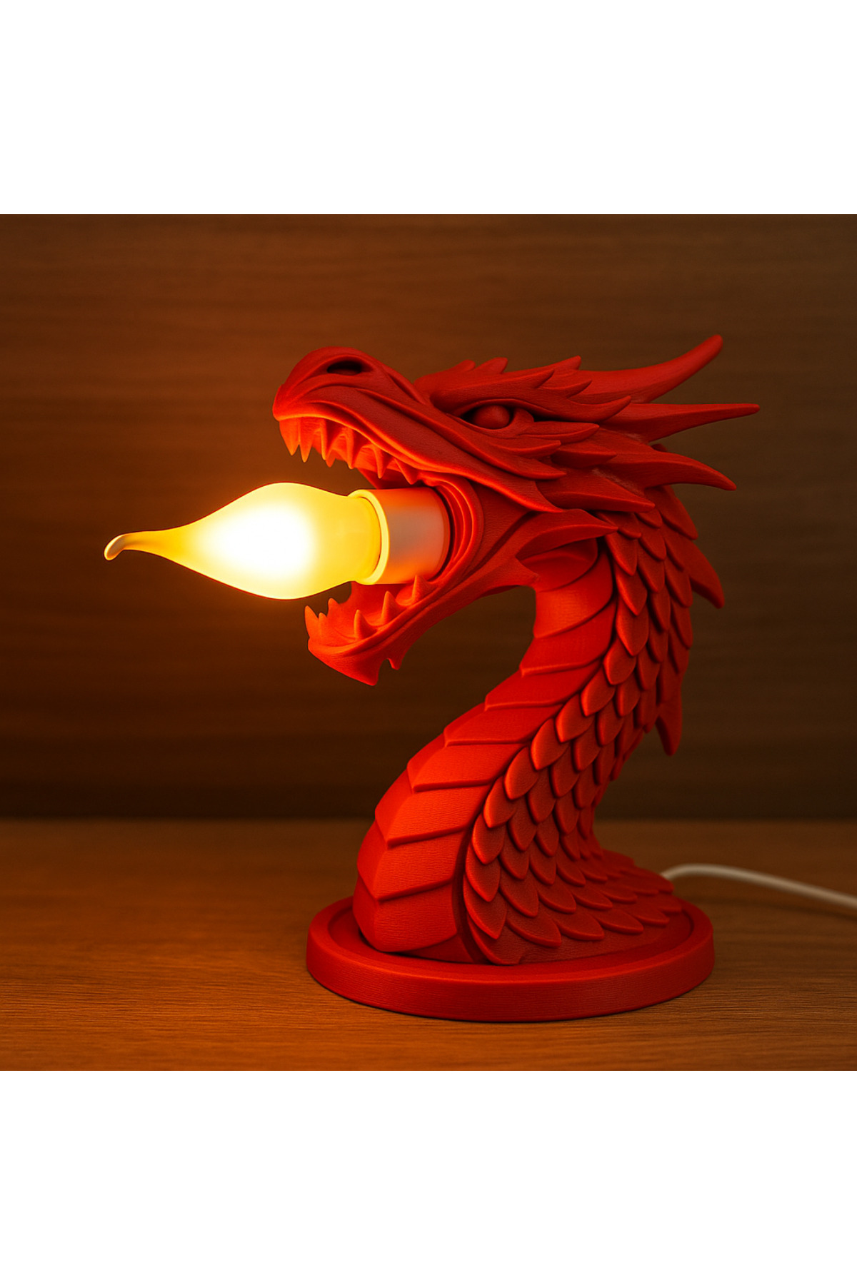 3D Ejderha Gece Lambası - Dragon Lamb - Ejderha Alevi Işık - Fiyatı ...