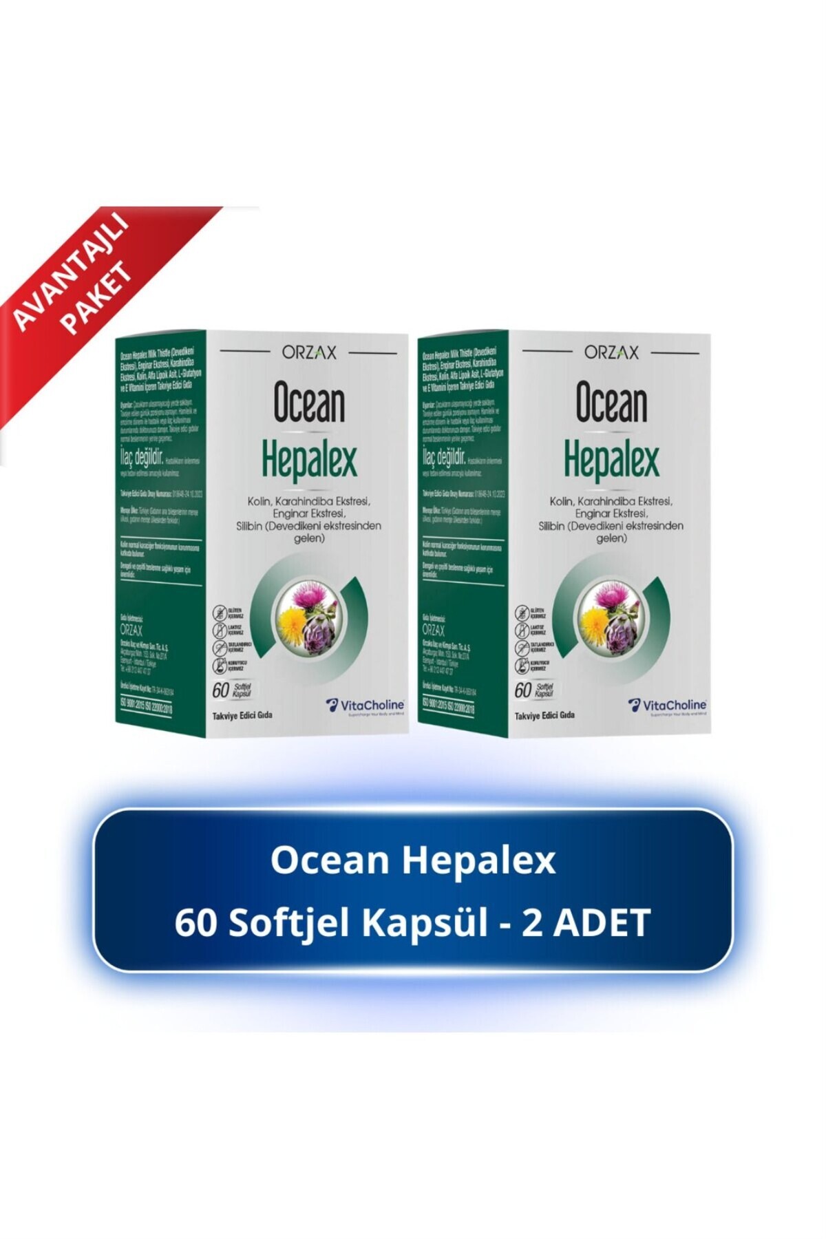Orzax Ocean Hepalex 60 Softgel Kapsül 2 Adet - Fiyatı, Yorumları