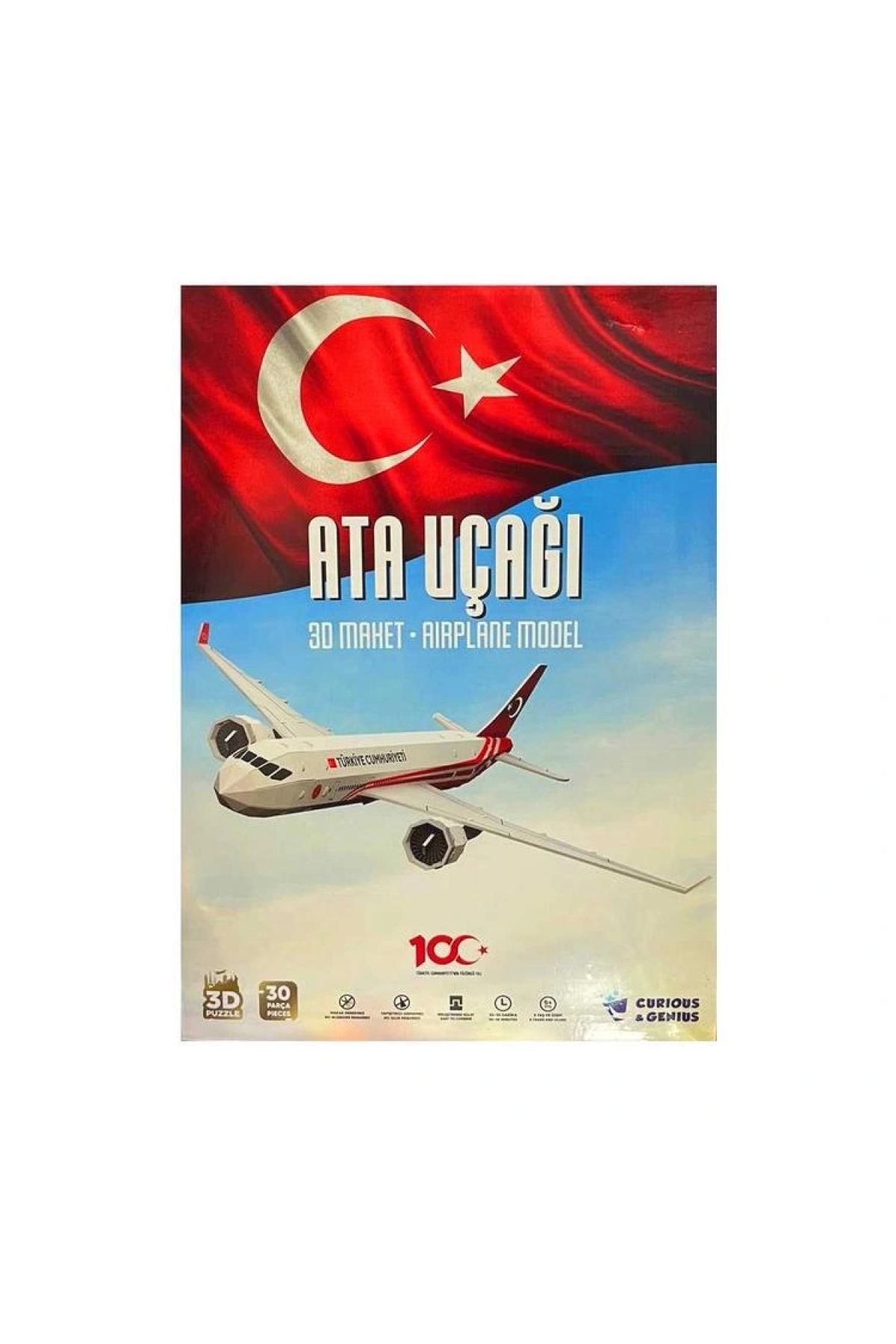 Genel Markalar BAL 55117 3D MAKET ATA UÇAĞI/ AIRPLANE MODEL 30 PARÇA 5 ...