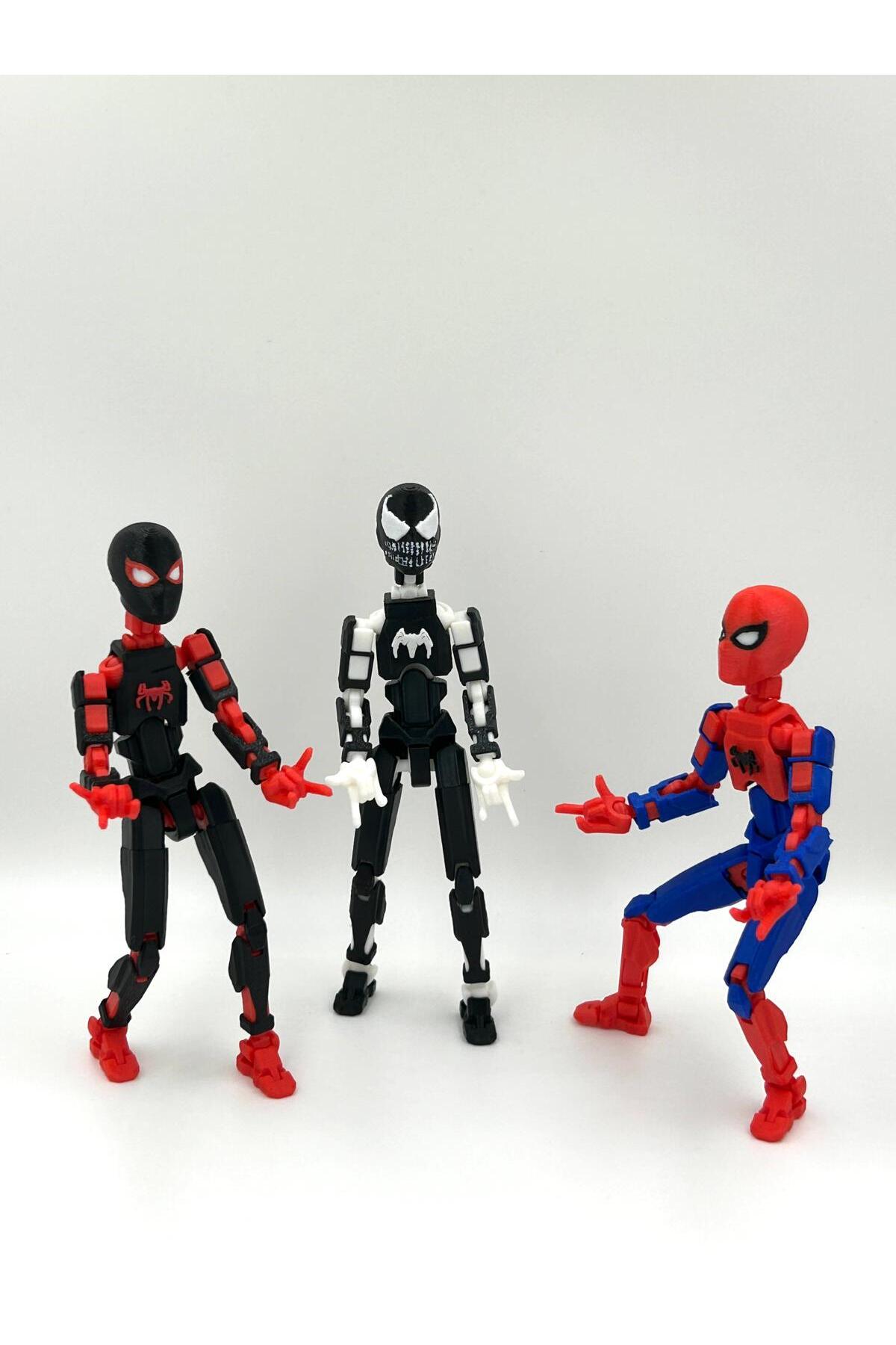 WELLCUT Spider man, Miles Morales & Venom – Üçlü Marvel Kahraman Dummy ...