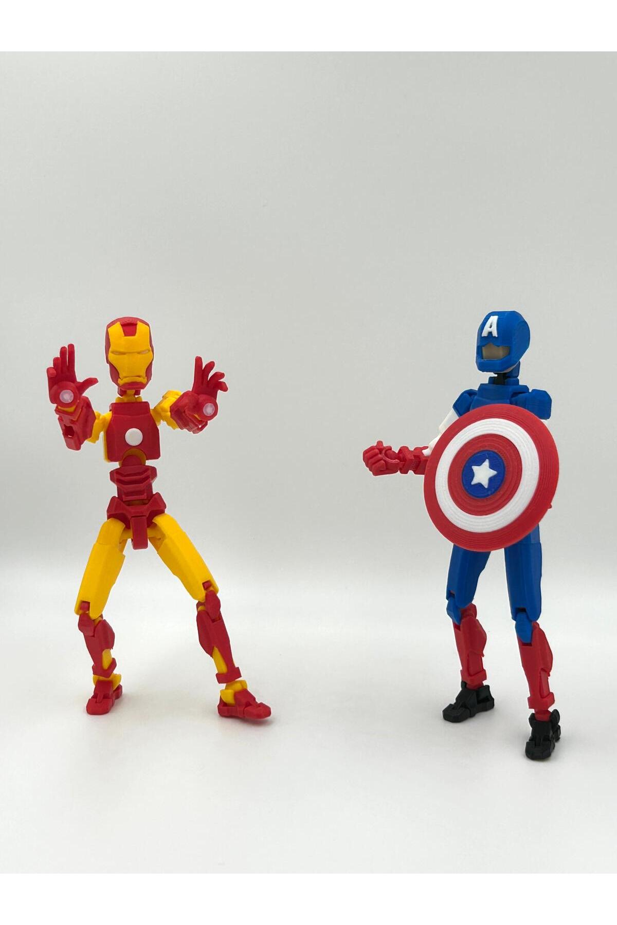 WELLCUT Ironman & Captain America – İkili Marvel Kahraman Dummy Figür ...