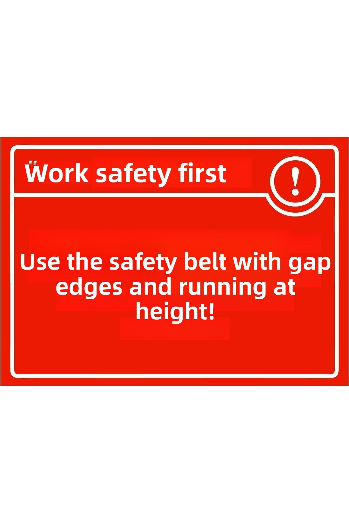 BBO REKLAM Work Safety Void Edges and Safety Harness in Use at Height ...