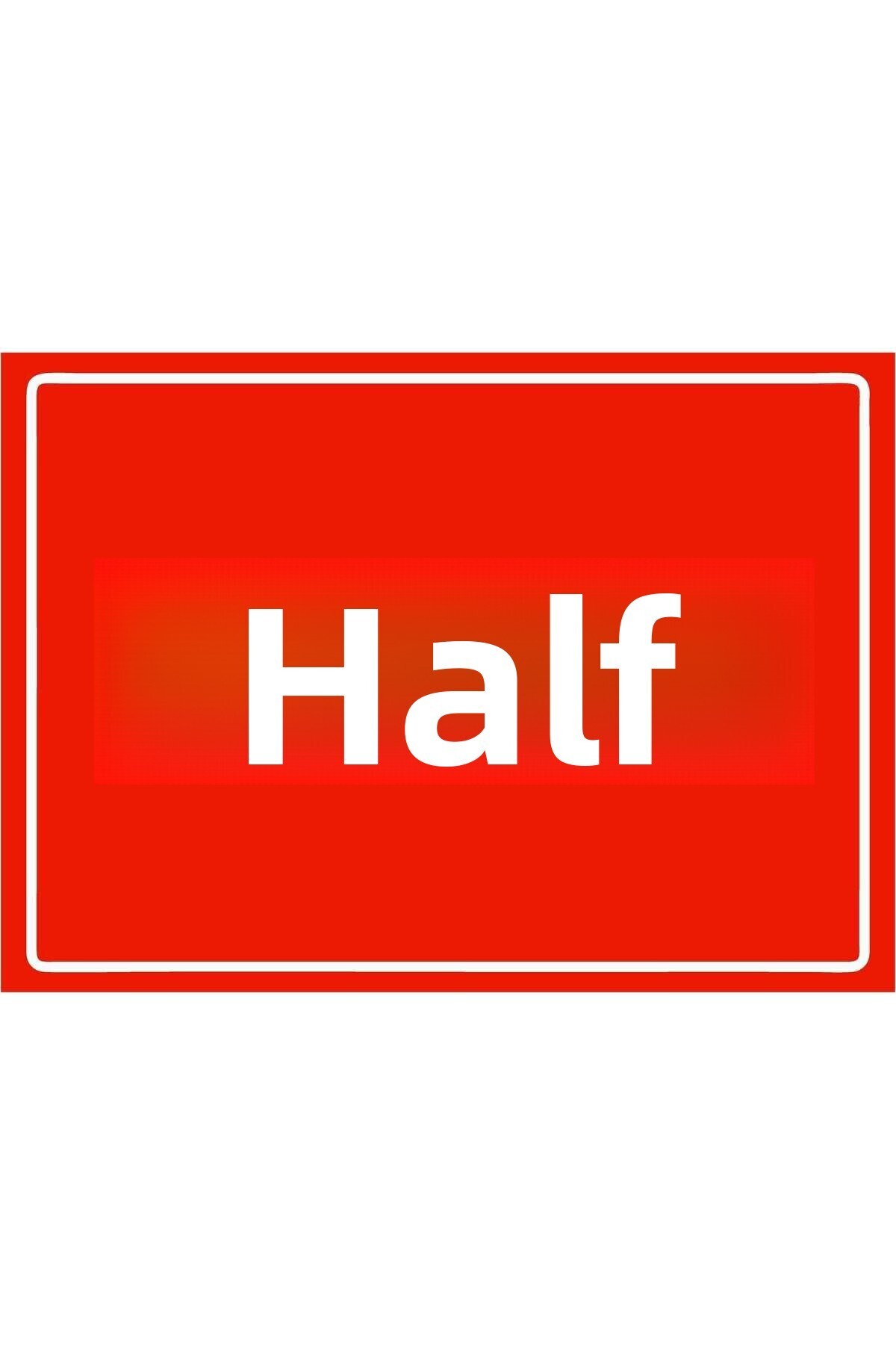 ZiPrinter Half Isg Warning Sign Pvc A5 15X21 cm- Trendyol