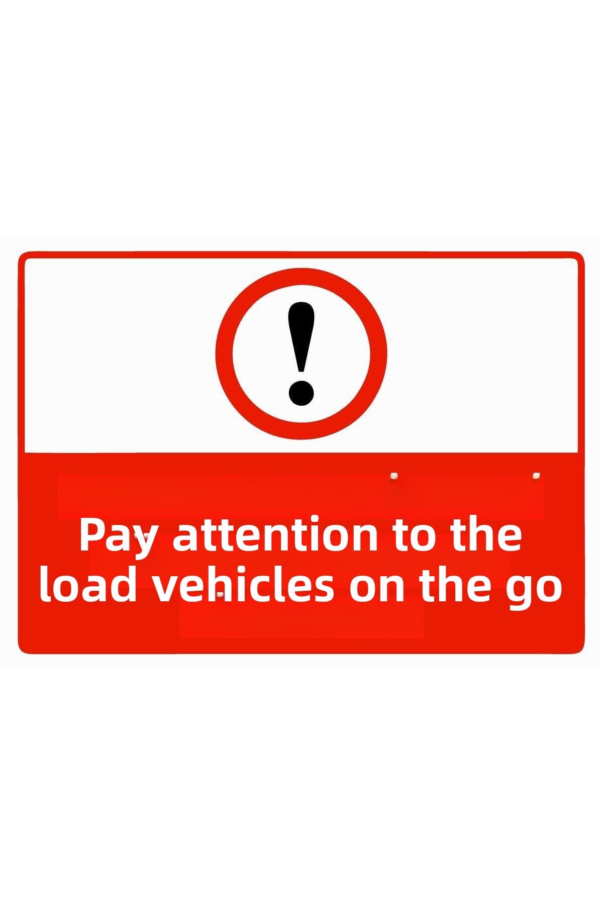 BBO REKLAM Caution Moving Load Vehicles Warning Sign Sticker 50X70 cm ...