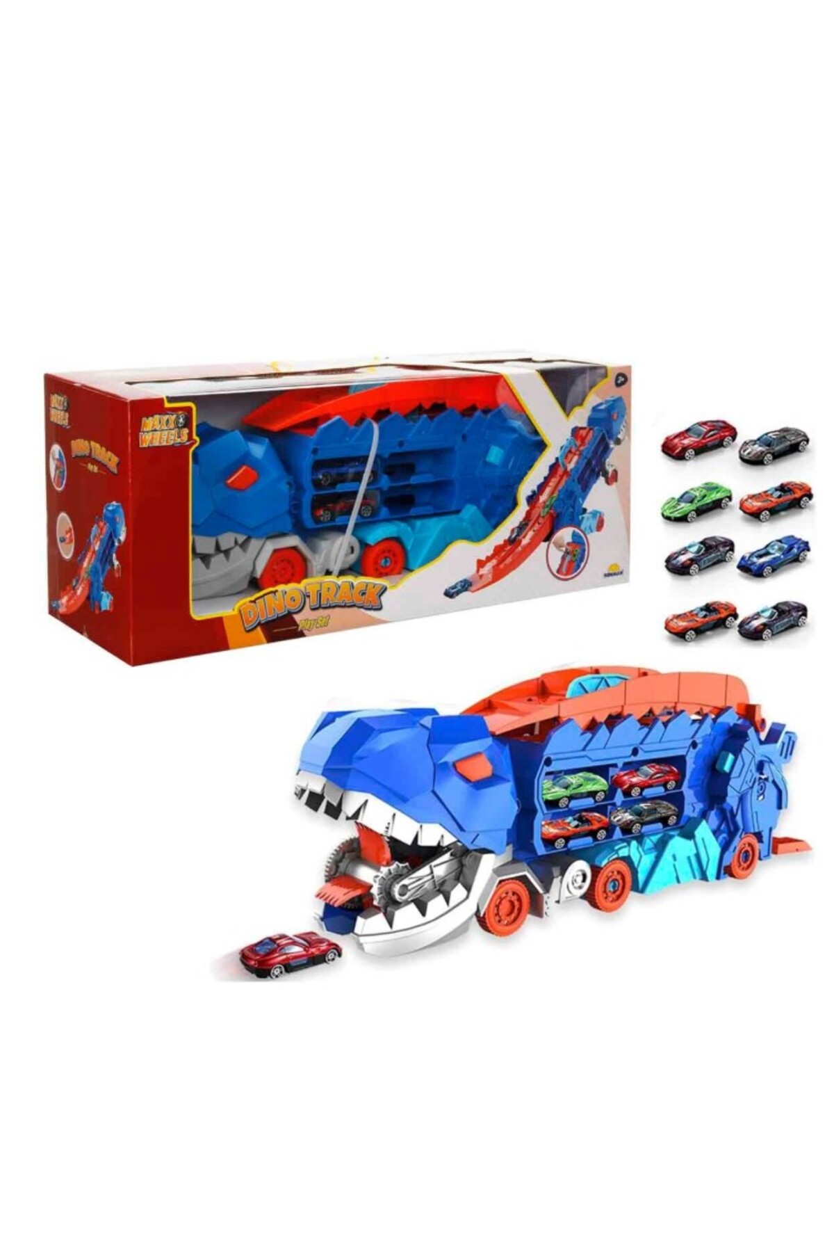 TYY Sunman 3in1 Maxx Wheels Dönüşebilen Dinozor Yarış Kamyonu Oyun Seti ...