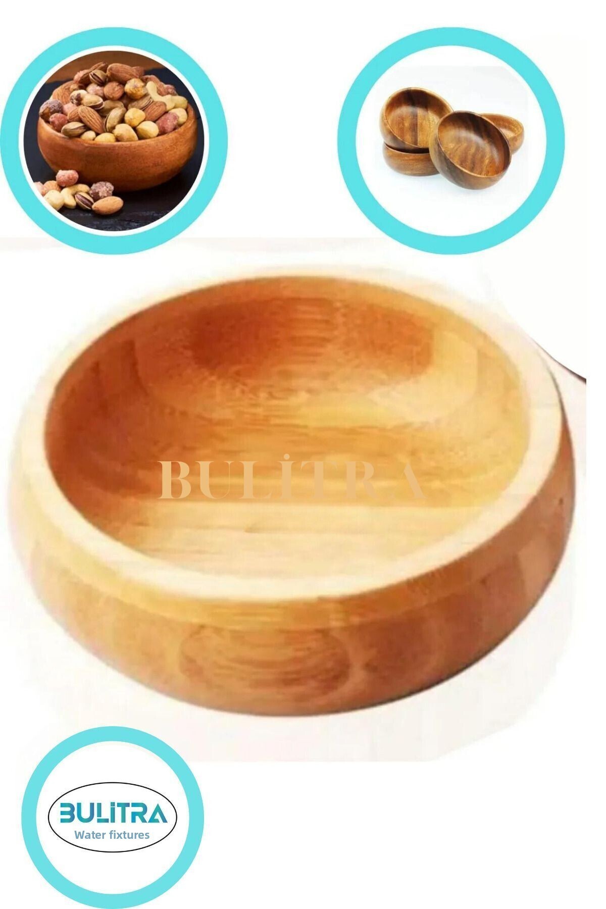 BULİTRA Su Armatürleri 1 Piece Wooden Bamboo Cookie Plate Organic ...