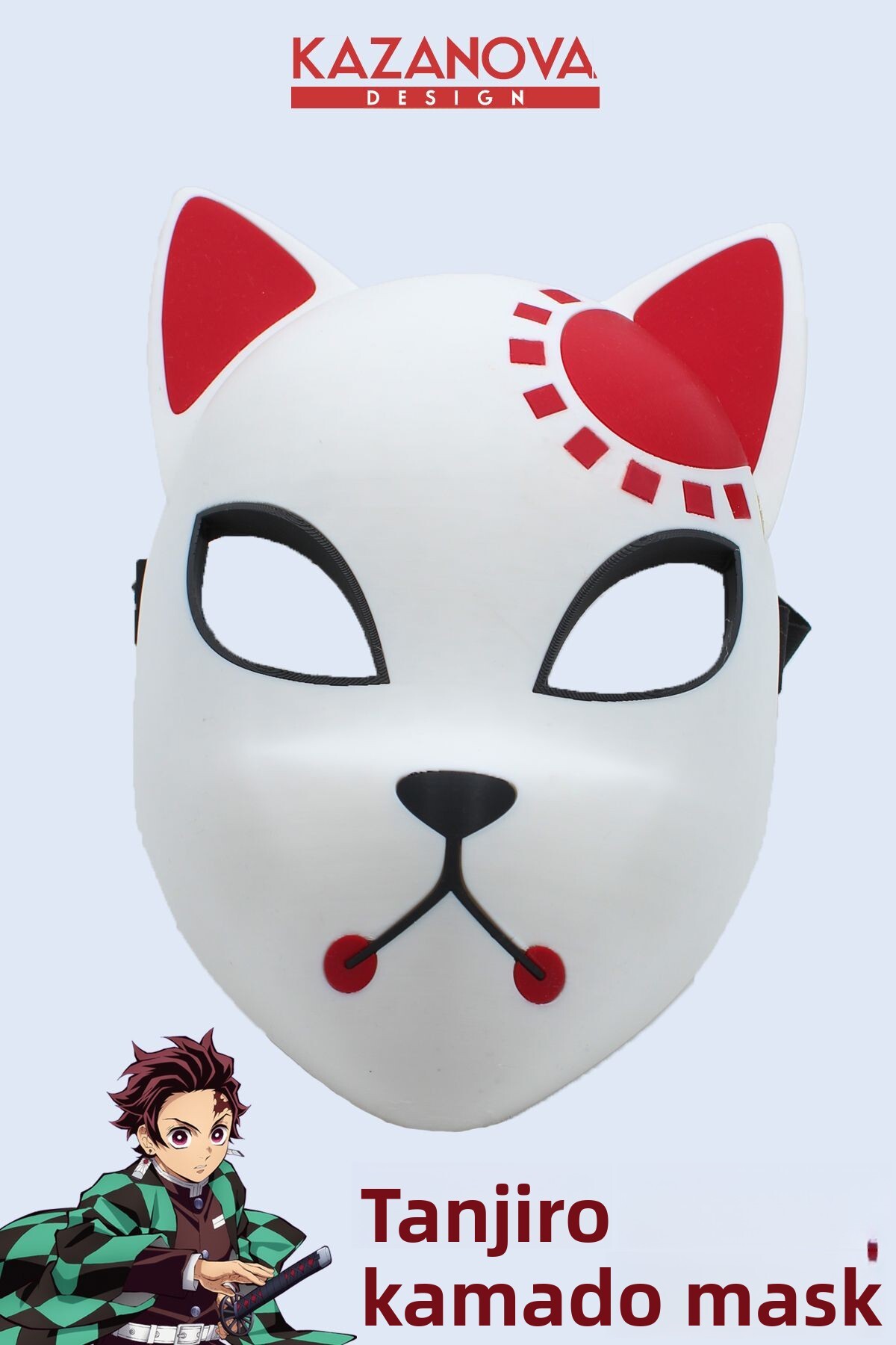 Kazanova Design Tanjiro Kamado Demon Slayer Wearable Mask- Trendyol