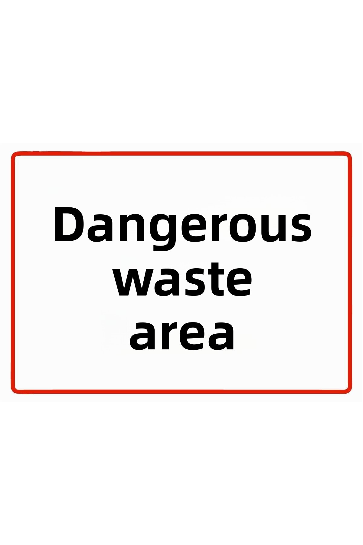 BBO REKLAM Dangerous Waste Area Warning Sign Sticker 25X35 cm- Trendyol