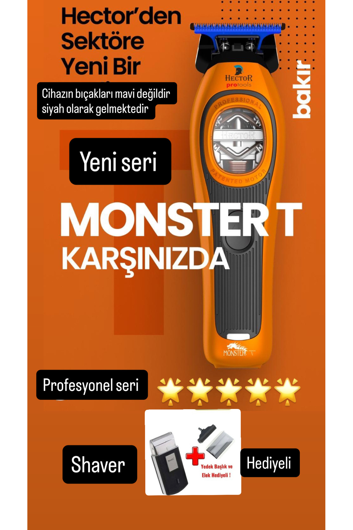Hector Monster T Saç ve Sakal Traş Makinesi - Fiyatı, Yorumları