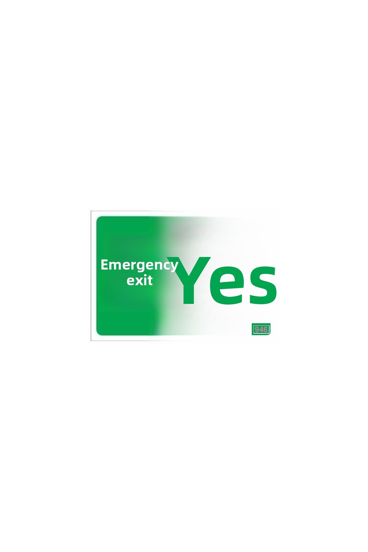 MarDyHome Emergency Exit Warning Sign 17.5x25 CODE: 946- Trendyol