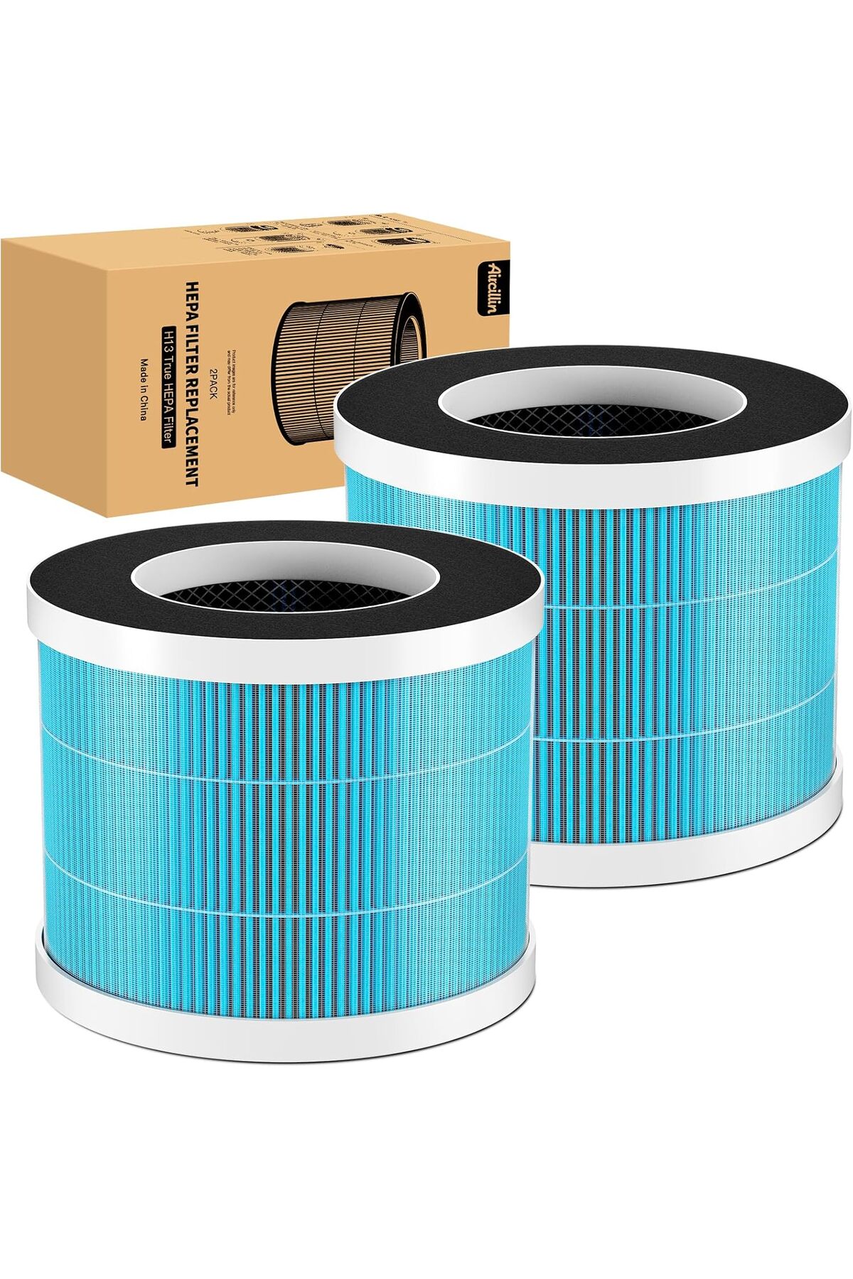 Generic Aircillin Air Purifier AP0801 Replacement Filters 2-Pack, H13 ...