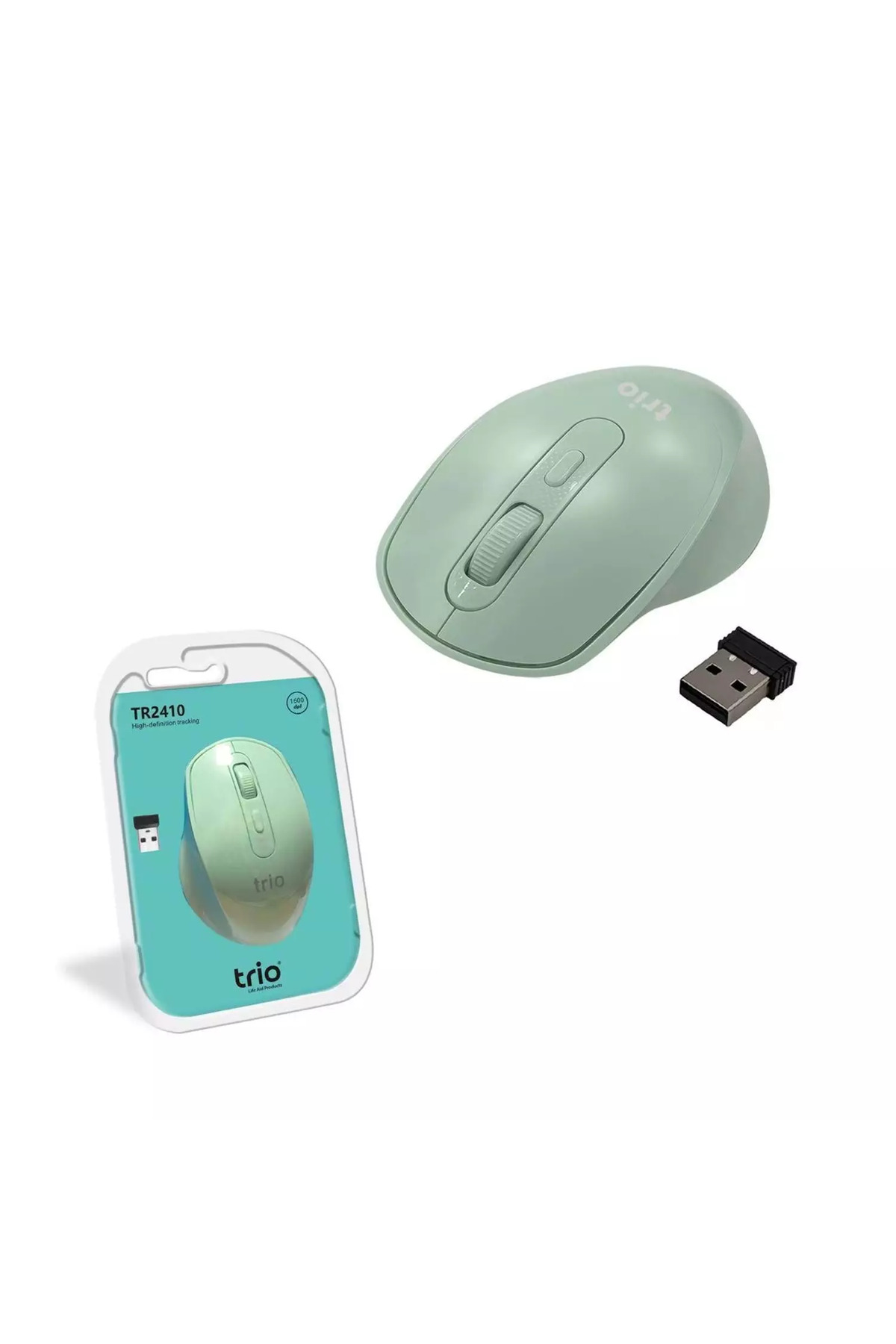 Trio TR2410 Kablosuz Mouse 2.4GHz Wireless 1600 DP Sessiz Tıklama USB ...