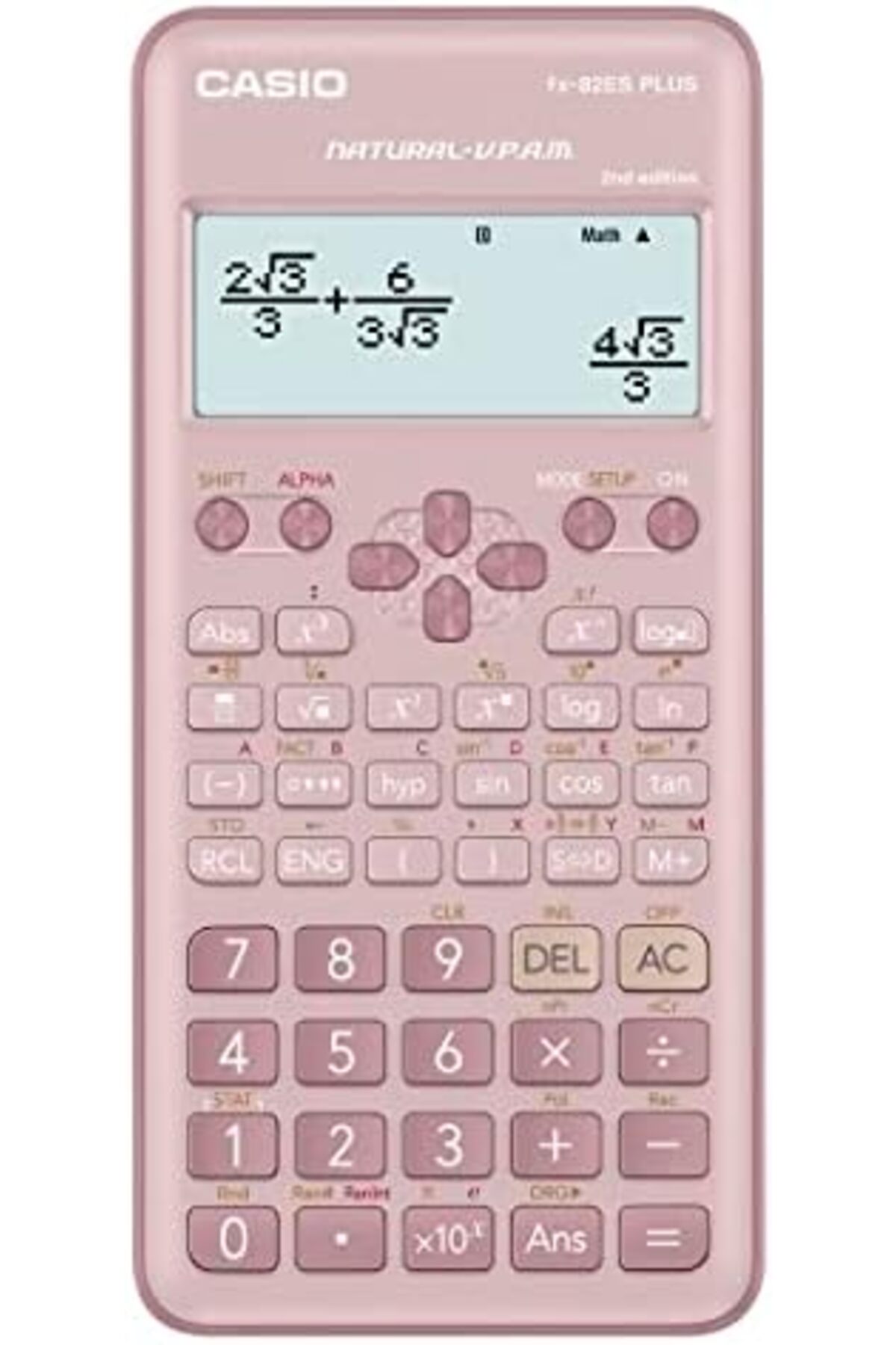 Casio Standard Scientific Calculator PINK - Non Programmable 10 + 2 ...