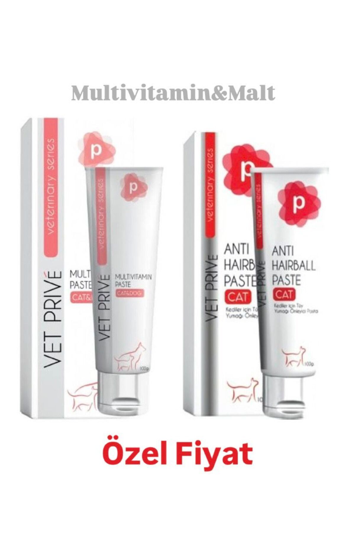VetPrive Vet Prive Kediler İçin Multivitamin & Tüy Yumağı Önleyici ...
