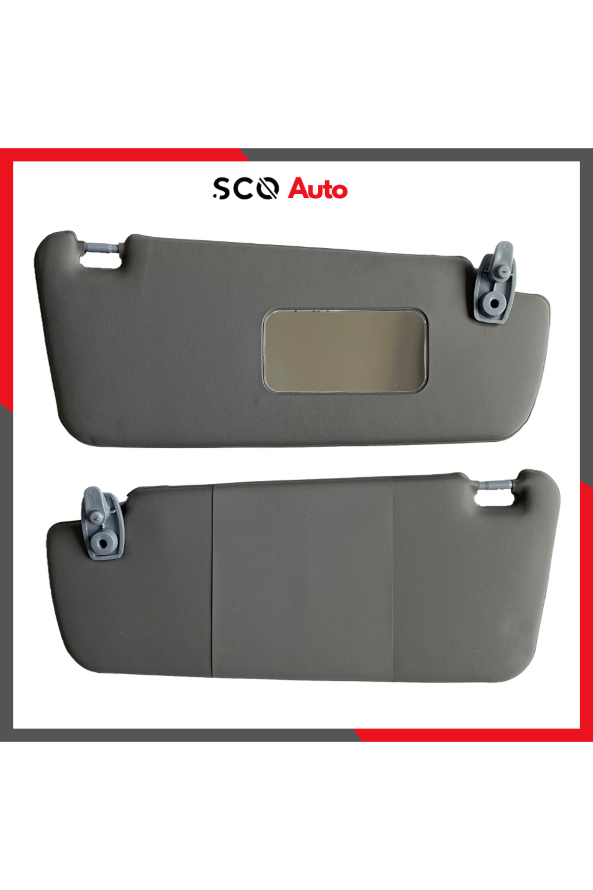 Sco Group Opel Corsa D Güneşlik 2007-2014 Sağ ve Sol 2 Adet Gri ...