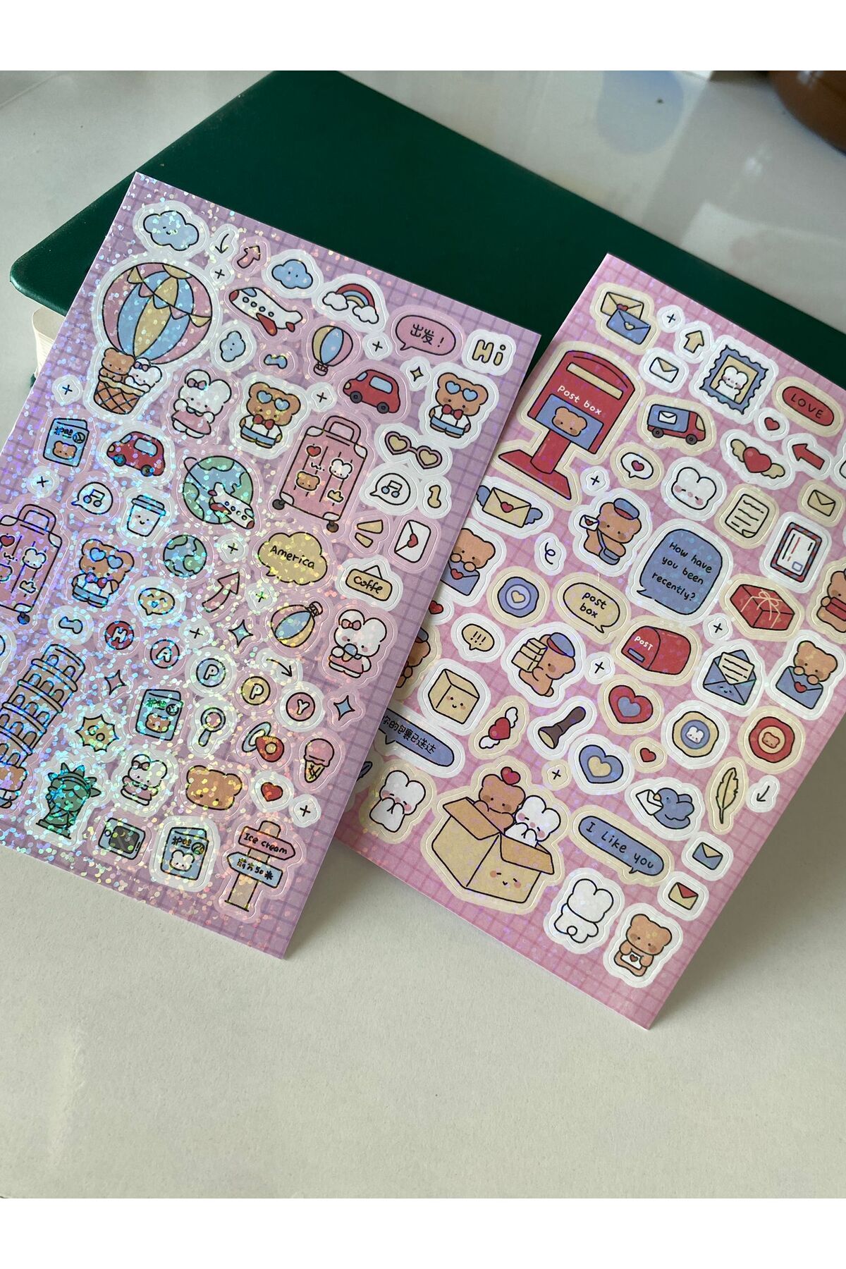 badescraft 2'li Hologramlı Sticker Set- Sevimli Karakterler Minik ...