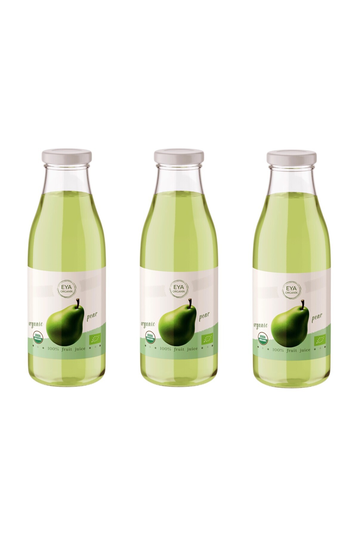 EYA ORGANİK ORGANİK ARMUT SUYU (%100 MEYVE) 250 ML CAM ŞİŞE (3'LÜ PAKET ...